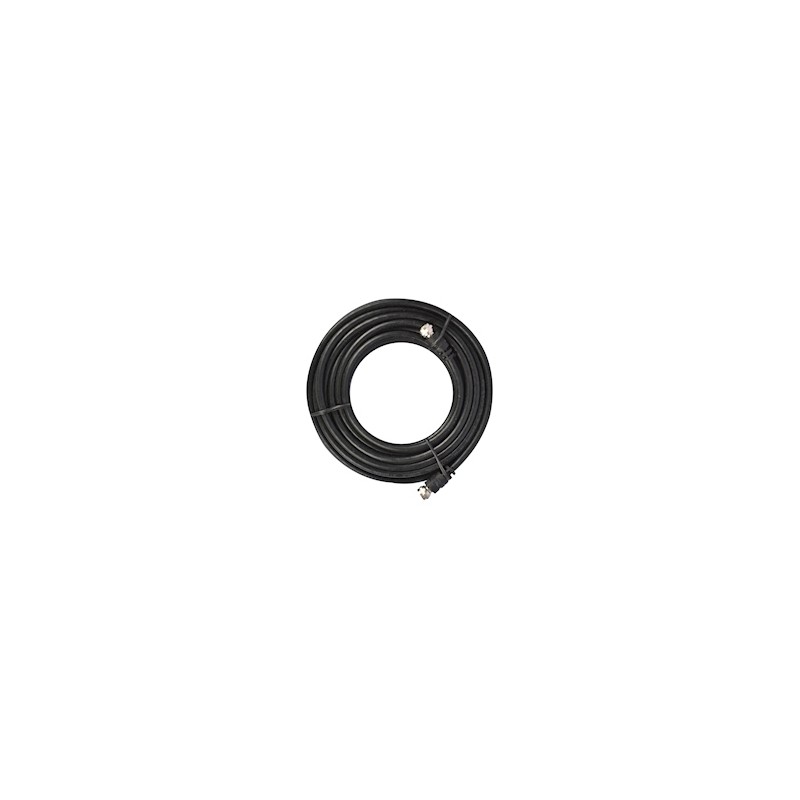 CABLE COAXIAL CALIBRE 22 AWG NEGRO 15.2 M STEREN